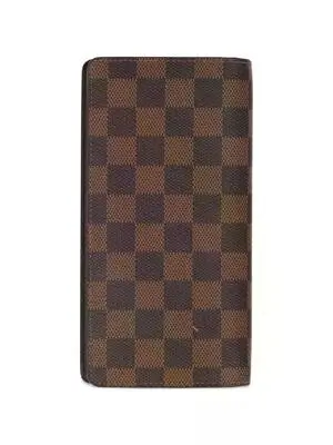 LOUIS VUITTON Check-pattern Wallet - Brown