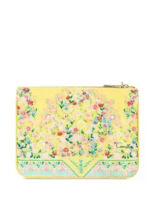 Camilla Floral Print Zip Wallet