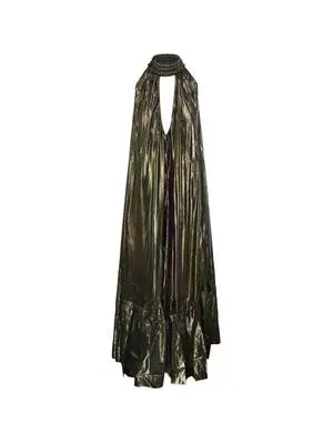 MES DEMOISELLES Lumon Beaded Maxi Dress - Metallic