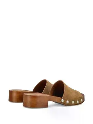 SUMMERY COPENHAGEN Suede Mules