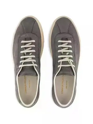 COMMON PROJECTS Top-stitching Suede Sneakers - Grey