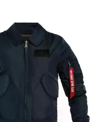 Alpha Industries Logo-patch Zip-up Jacket - Blue