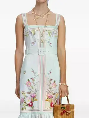 SELF-PORTRAIT Belted Maxi Dress