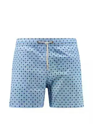 MC2 SAINT BARTH Lighting Drawstring Swim Shorts - Blue