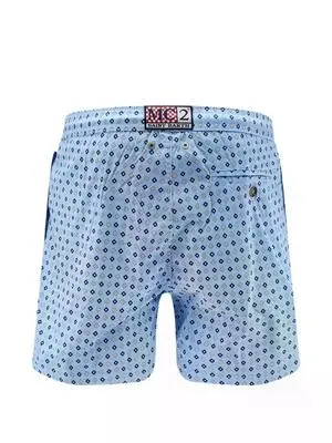 MC2 SAINT BARTH Lighting Drawstring Swim Shorts - Blue
