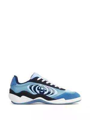 Casablanca Logo-detail Leather Sneakers - Blue