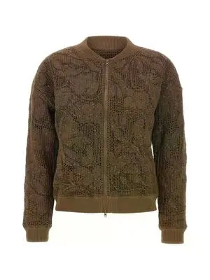 KANGRA Embroidered Sequin Bomber Jacket