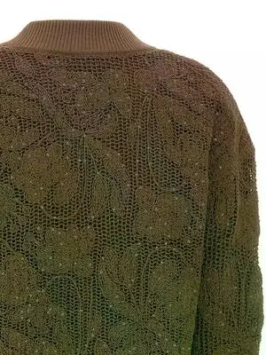 KANGRA Embroidered Sequin Bomber Jacket