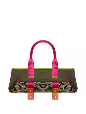 LANCEL Jacquard Zip Tote Bag