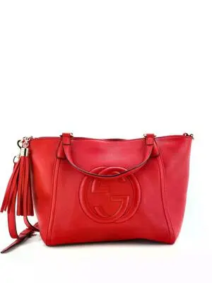 Gucci Soho Convertible Top Handle Satchel - Red
