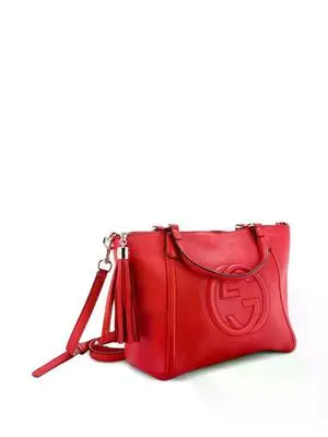 Gucci Soho Convertible Top Handle Satchel - Red