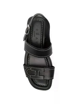 Hogan Logo Detail Sandals