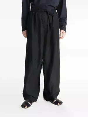 LEMAIRE Drawstring Trousers - Black