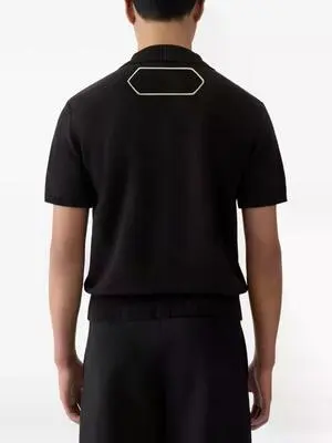 Jacquemus Embroidery Polo Shirt - Black