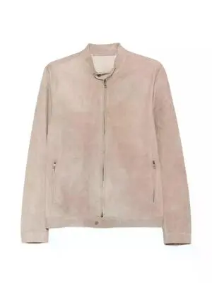 SALVATORE SANTORO Zip-up Suede Jacket