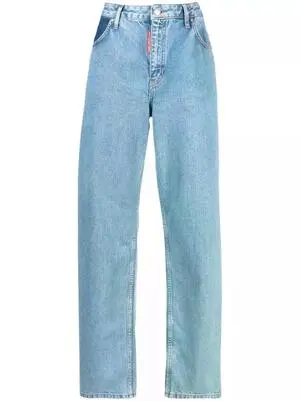 Moschino High-waisted Wide-leg Jeans