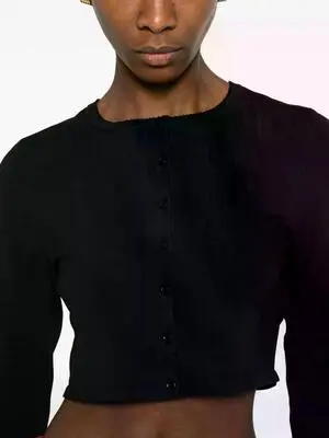 Sandro Button-fastening Cropped Cardigan