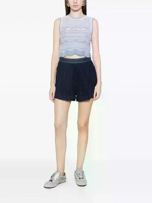 Sandro Ombré Knit Sleeveless Crop Top
