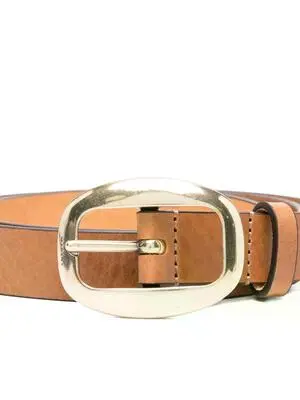Isabel Marant Étoile Oval Buckle Belt - Neutrals