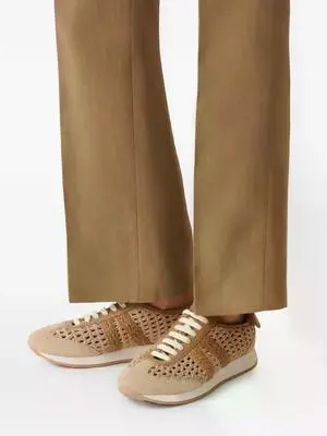 Fabiana Filippi Crochet Striped Sneakers