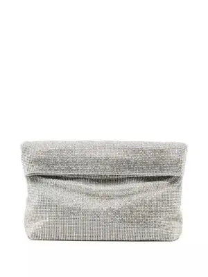 TWENTY FOURHAITCH Varadero Embellished Clutch - Silver