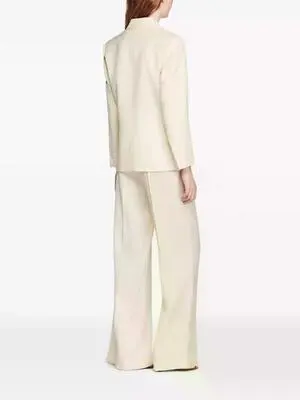 Sandro Double-breasted Fitted Blazer - Neutrals