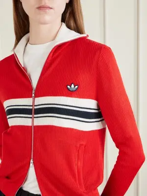 ADIDAS ORIGINALS Logo-embroide Knitted Sweater