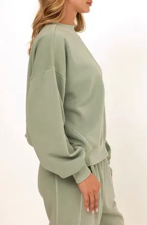 THREADS 4 THOUGHT Mineral Wash Sweatshirt - Wasabi