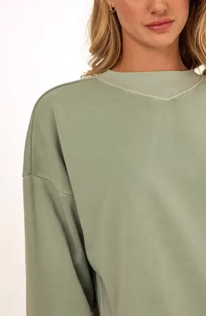 THREADS 4 THOUGHT Mineral Wash Sweatshirt - Wasabi