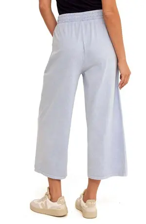 THREADS 4 THOUGHT Alva Mineral Wash Pull-on Wide Leg Capri Pants