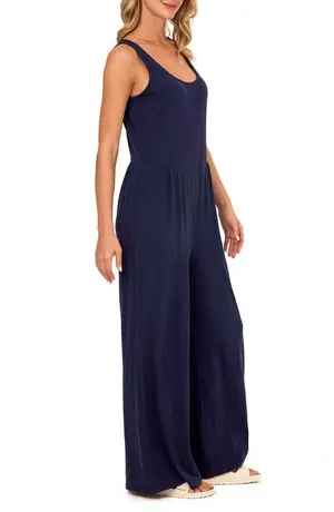 THREADS 4 THOUGHT Eira Smocked Sleeveless Wide Leg Jumpsuit