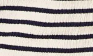 THREADS 4 THOUGHT Stripe Smocked Pull-on Shorts - Ecru/stargazer