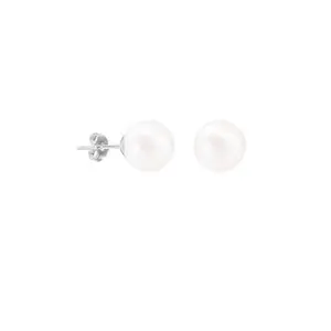 DONATELLO GIAN Shell Pearl Necklace And Stud Earrings Set
