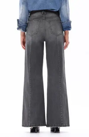 BAYEAS Seamed Wide Leg Jeans