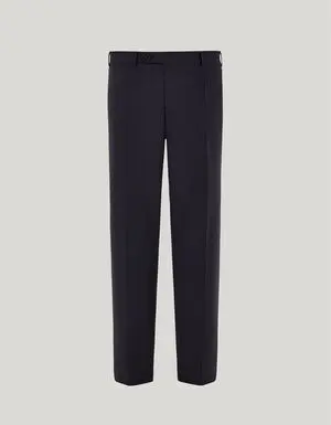 Canali Pure Wool Regular-fit Pleated Trousers