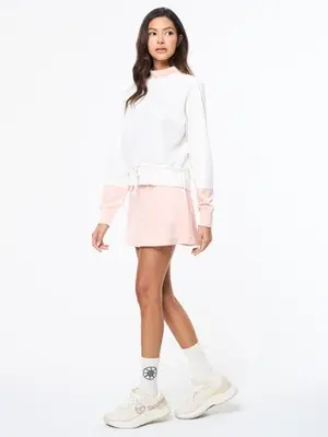 SERGIO TACCHINI Lina Velour Top - Gardenia