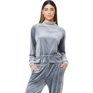 SERGIO TACCHINI Lina Velour Top - Quiet Shade