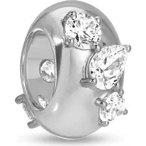 Adina Reyter Lab Grown Diamond Cluster Big Bead Charm - Sterling Silver