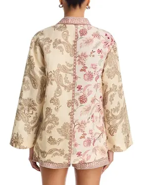 Hemant & Nandita Drop Shoulder Collared Tunic - Multi
