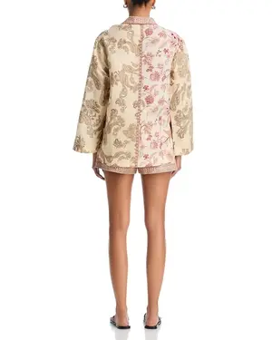 Hemant & Nandita Drop Shoulder Collared Tunic - Multi