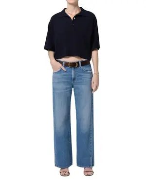 Citizens Of Humanity Track High-rise Wide-leg Jeans - Solstice