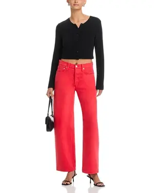 AGOLDE Arc Mid-rise Wide-leg Jeans - Carnival