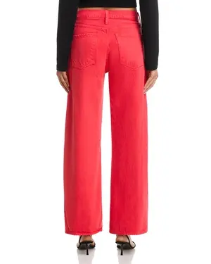 AGOLDE Arc Mid-rise Wide-leg Jeans - Carnival