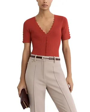 Reiss Scalloped Tops