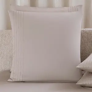 Frette Lush Ajour Euro Sham, Pair - Greige