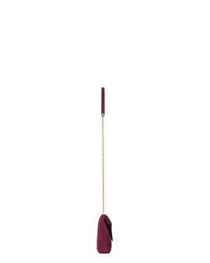Saint Laurent Cassandre Small Chain Pouch - Deep Fuchsia