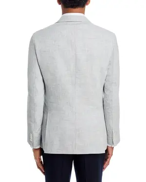 BOSS Textured Regular Fit Hutson Suit Jacket - Open Gray