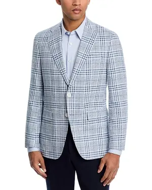 BOSS Regular Fit Plaid Suit Jacket