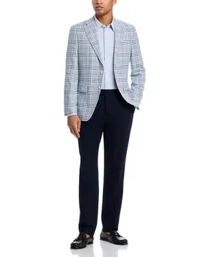 BOSS Regular Fit Plaid Suit Jacket