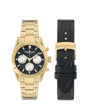ASTON MARTIN Bst Chronograph Box Set 38mm - Gold
